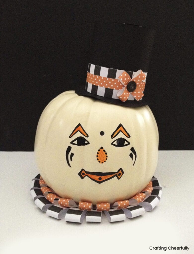 DIY Vintage Clown Pumpkins - Crafting Cheerfully