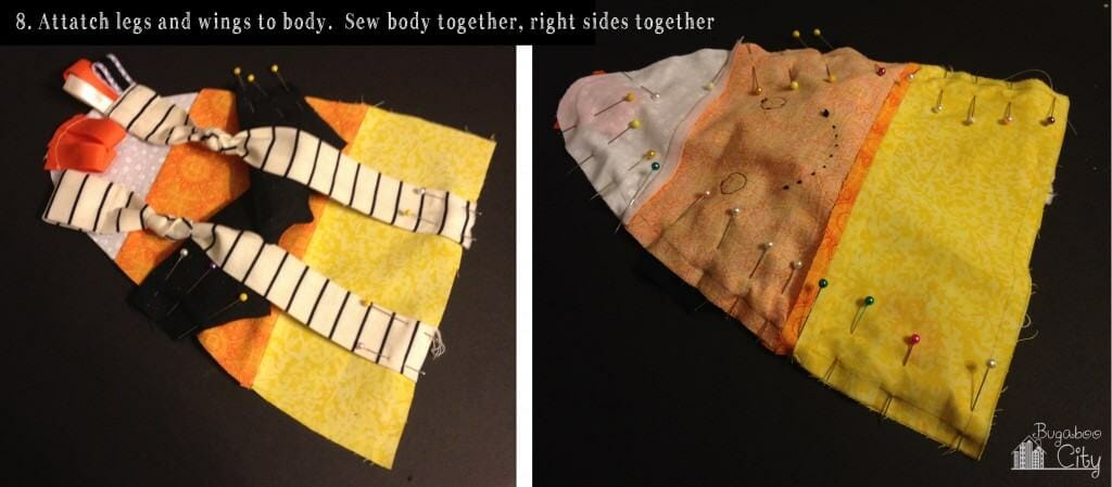 Candy Corn Stuffie - Free Halloween Sewing Pattern - Crafting Cheerfully