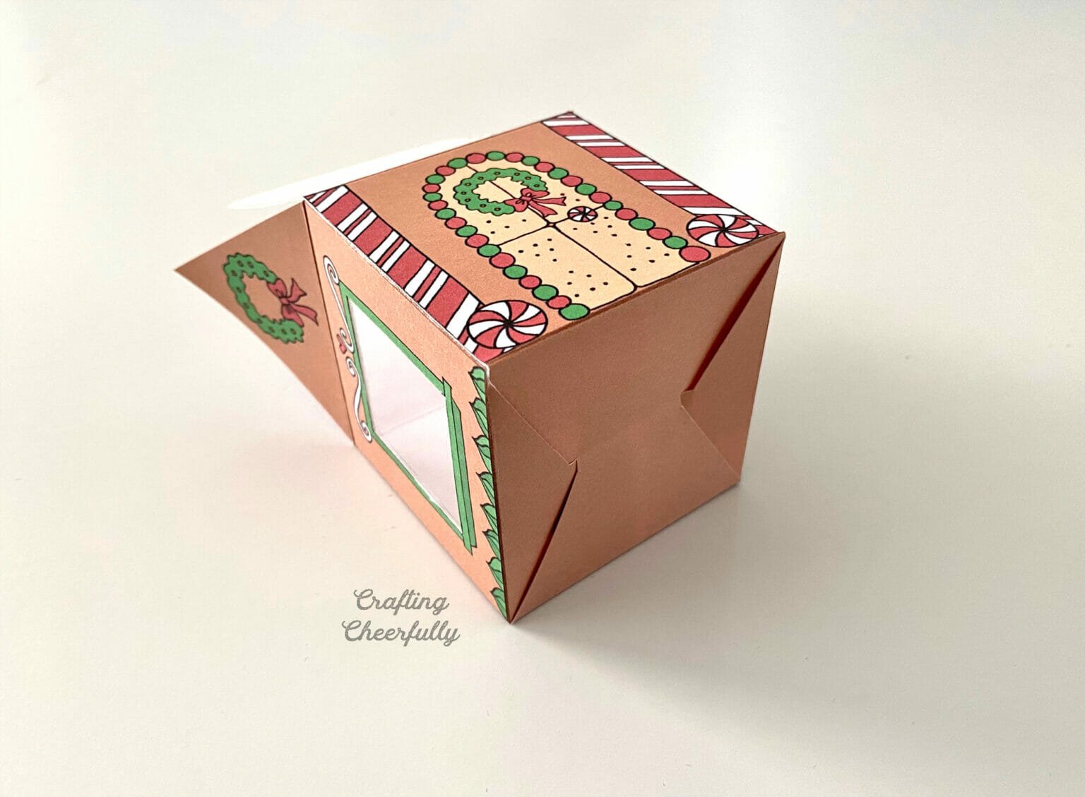 Gingerbread House Treat Boxes - Crafting Cheerfully