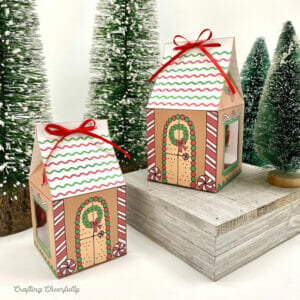Gingerbread House Treat Boxes - Crafting Cheerfully