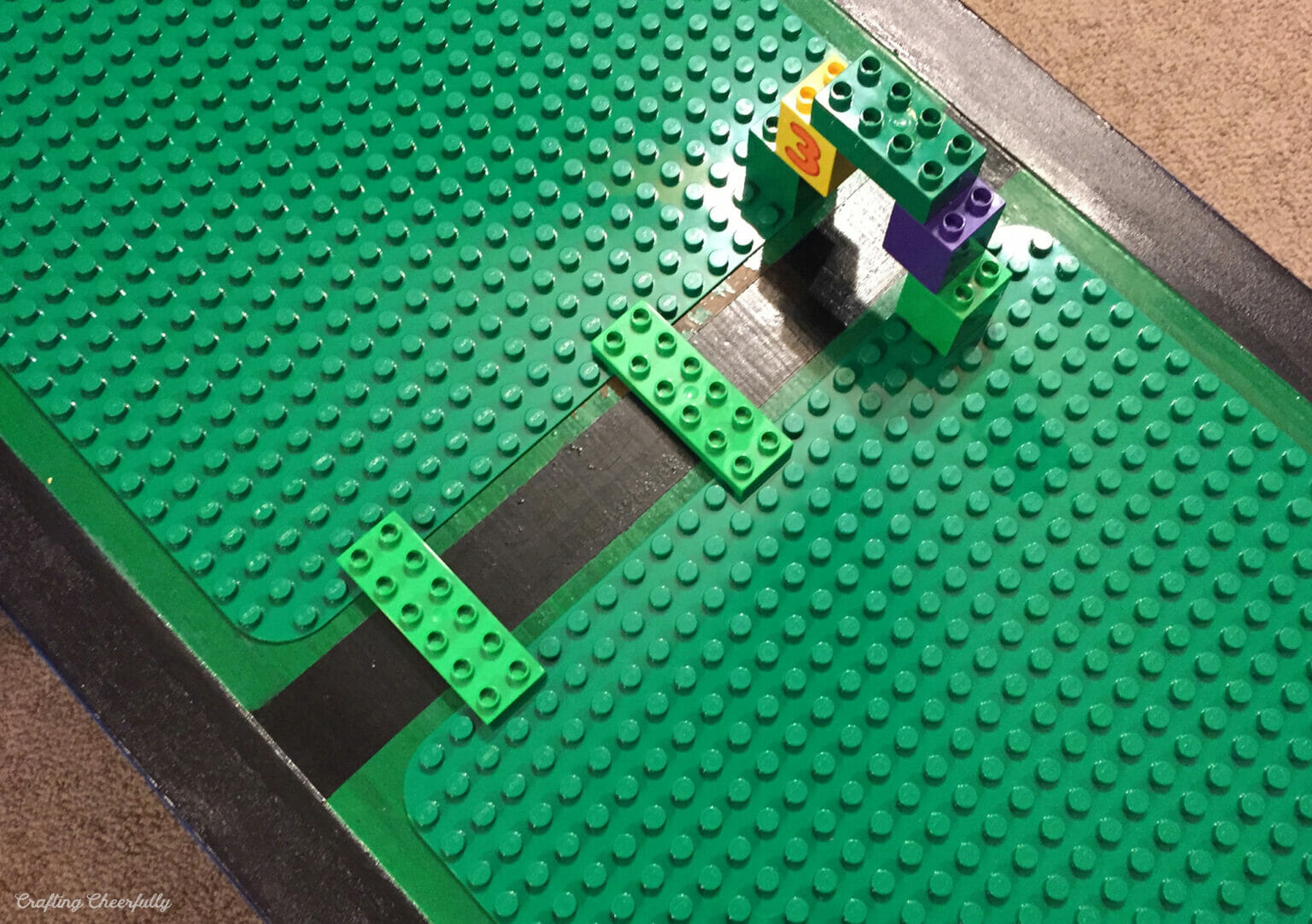 DIY LEGO DUPLO Table with Storage Space - Crafting Cheerfully