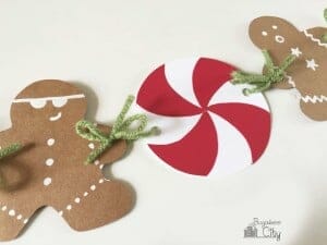 DIY Gingerbread Banner - Free Template! - Crafting Cheerfully