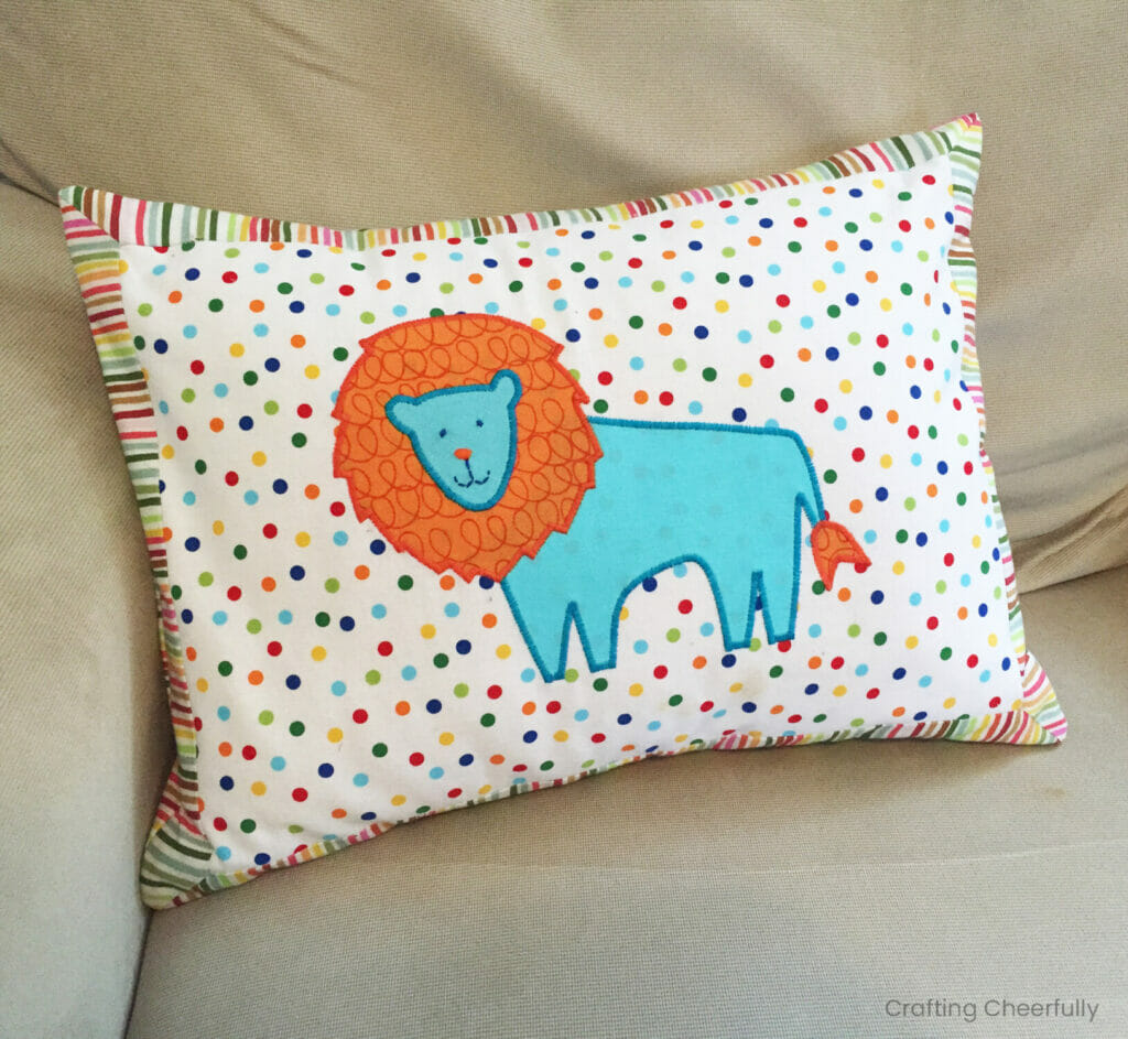 DIY Animal Appliqué Pillows for Children - Crafting Cheerfully