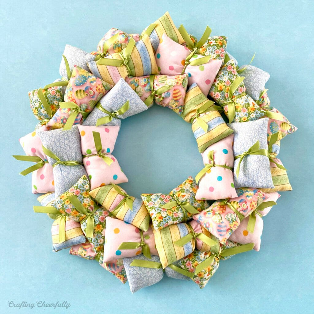 Pillow Wreaths Ideas and Tutorials - Crafting Cheerfully