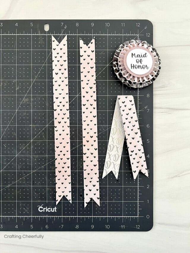 Wedding Party Rosette Ribbons - Free Printables! - Crafting Cheerfully