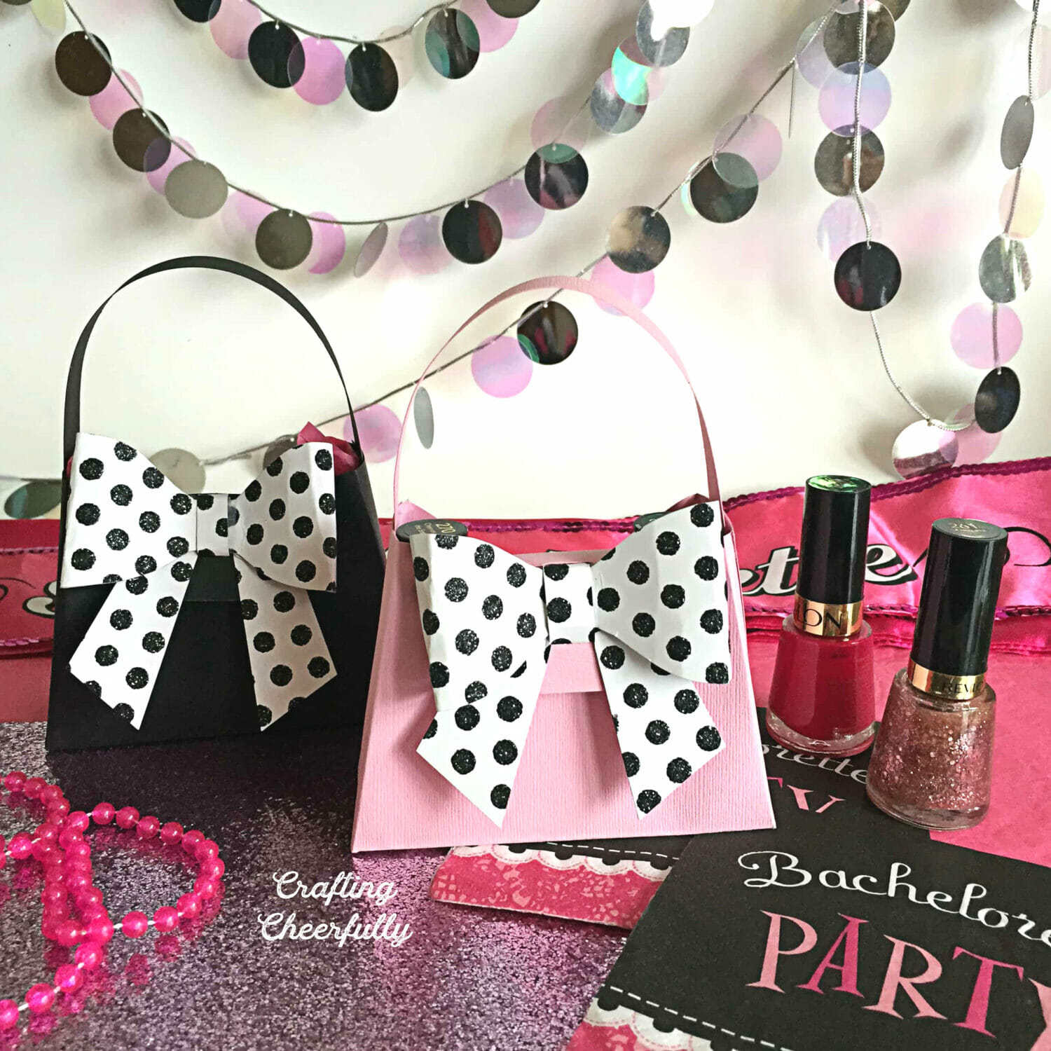 Paper Purse Party Favors - Free Printable Pattern - Crafting Cheerfully