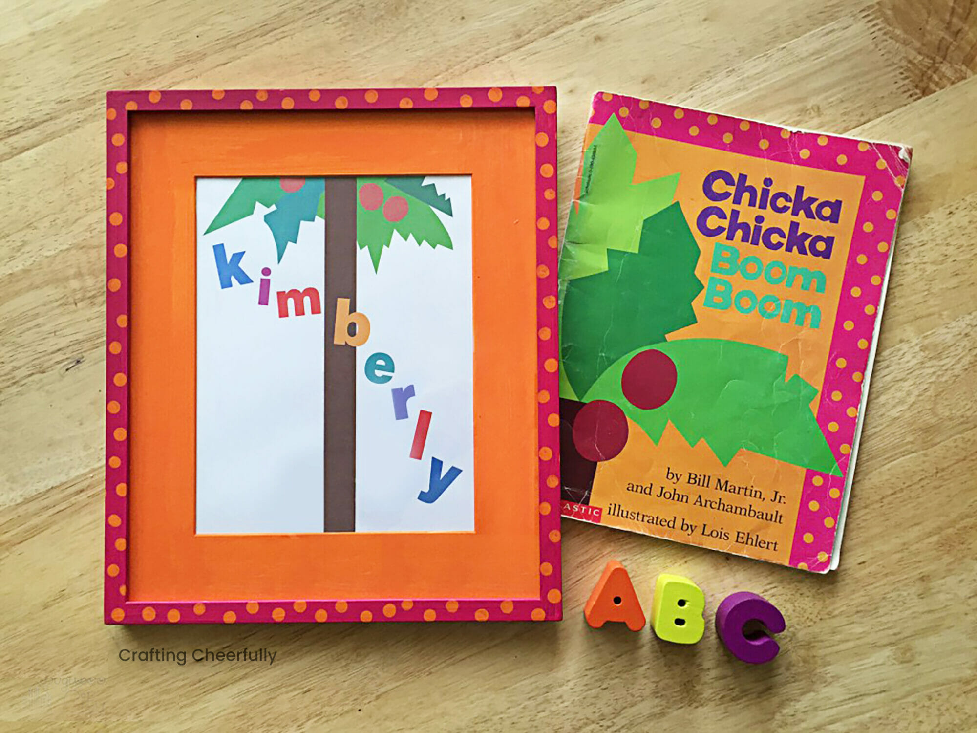 Chicka Chicka Boom Boom Name Art Crafting Cheerfully