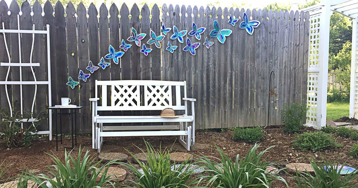 DIY Butterfly Garden Ornaments - Crafting Cheerfully