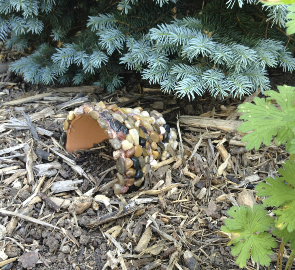 DIY Toad Houses using Clay Pots - Crafting Cheerfully