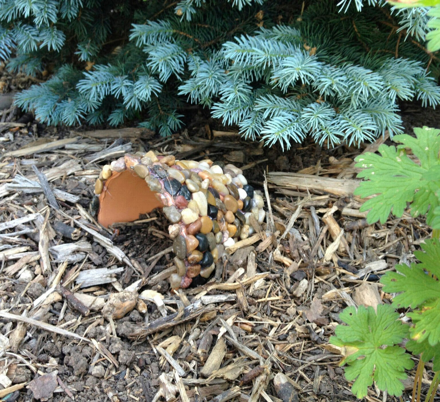 DIY Toad Houses using Clay Pots - Crafting Cheerfully