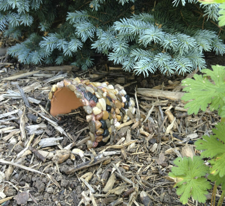 DIY Toad Houses using Clay Pots - Crafting Cheerfully