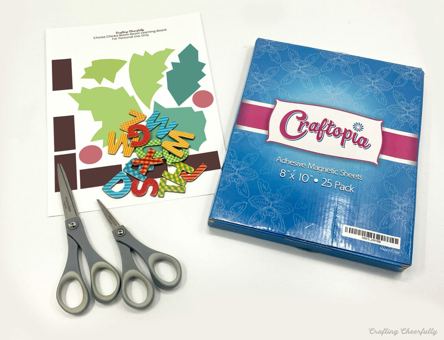 Chicka Chicka Boom Boom ABC Learning Board - Crafting Cheerfully