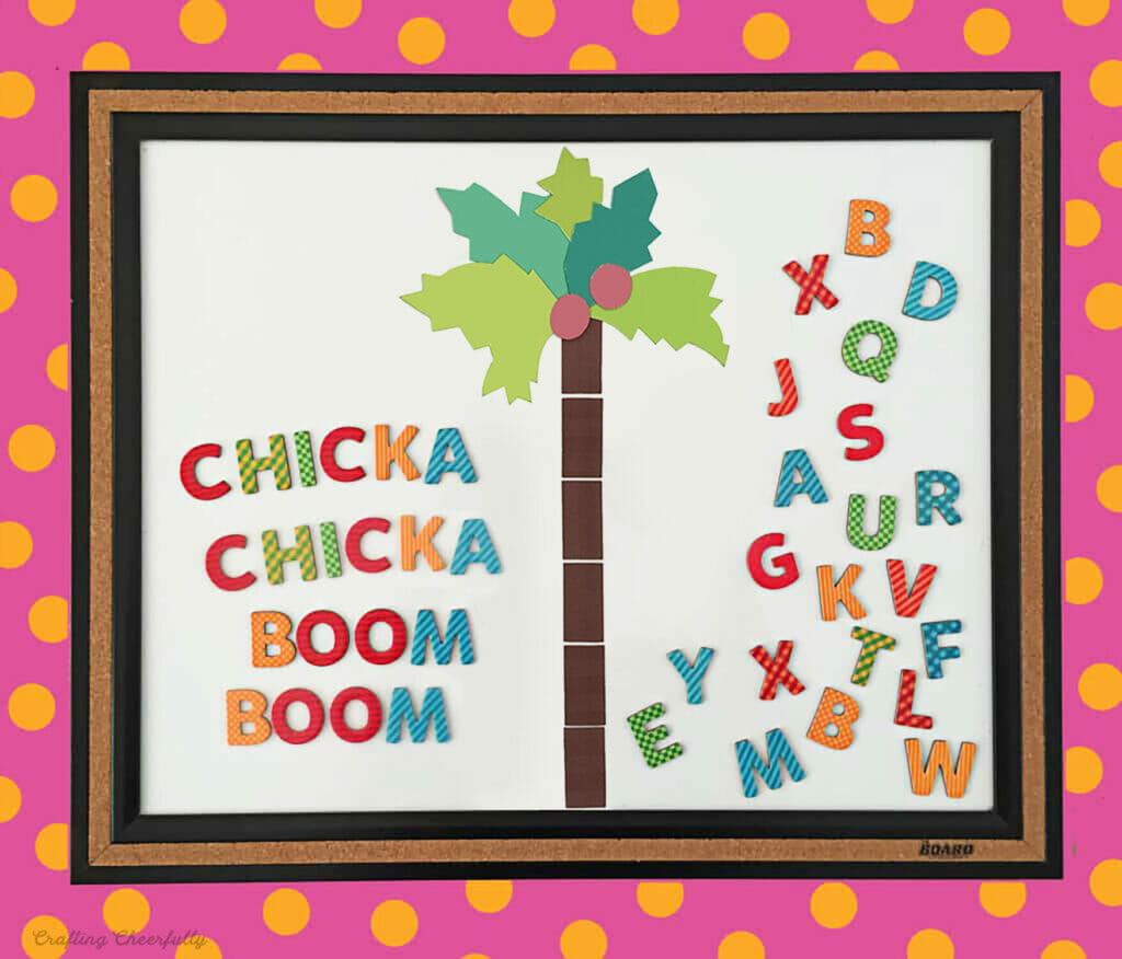 Chicka Chicka Boom Boom ABC Learning Board - Crafting Cheerfully