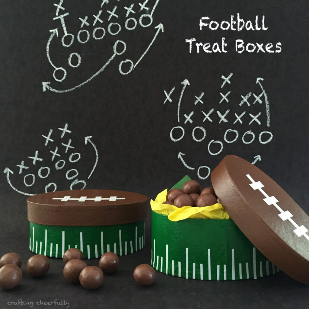 DIY Football Treat Boxes - Crafting Cheerfully