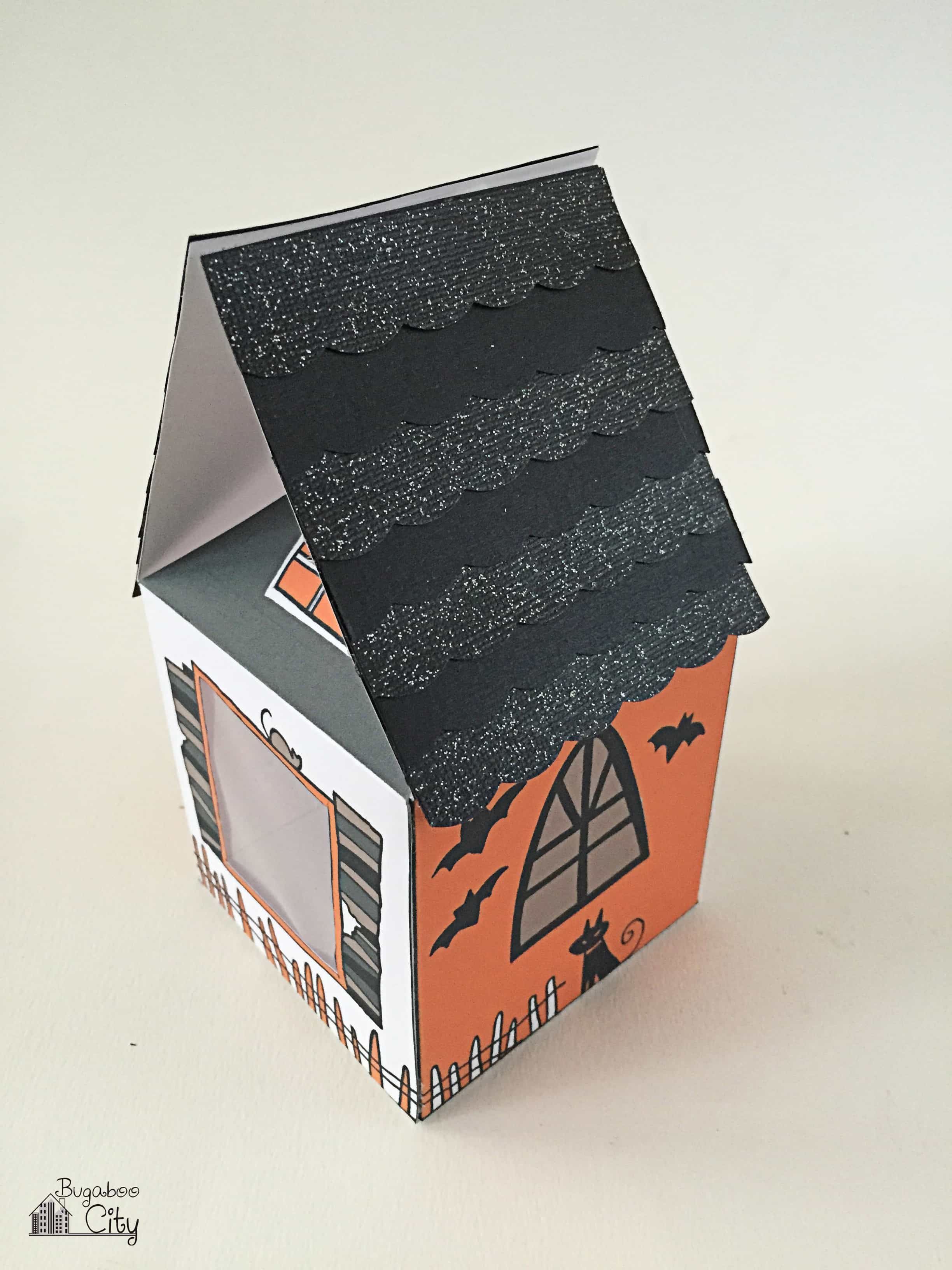 DIY Halloween Haunted House Treat Box - Crafting Cheerfully