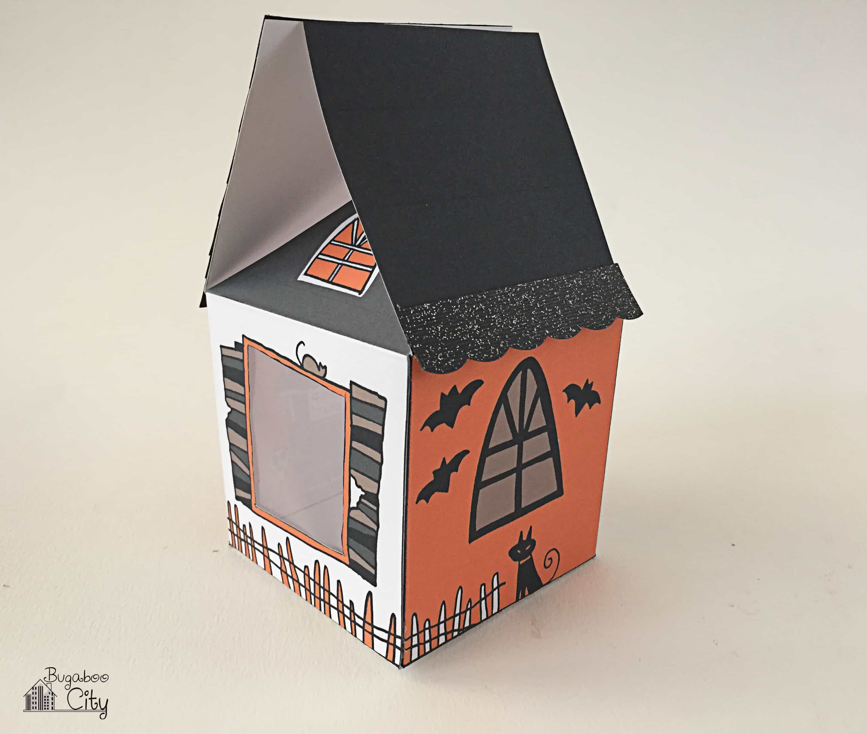 DIY Halloween Haunted House Treat Box - Crafting Cheerfully