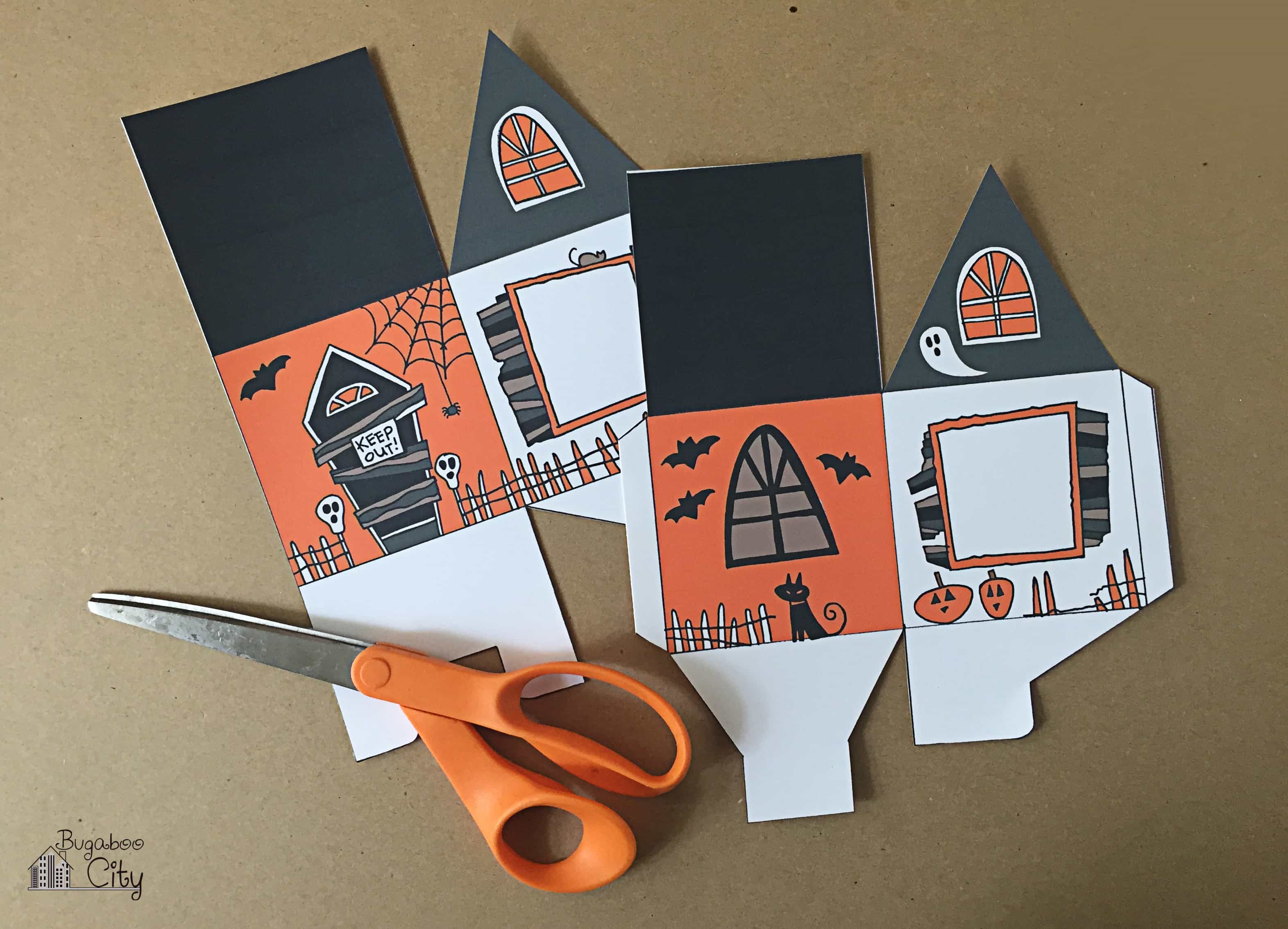 DIY Halloween Haunted House Treat Box - Crafting Cheerfully