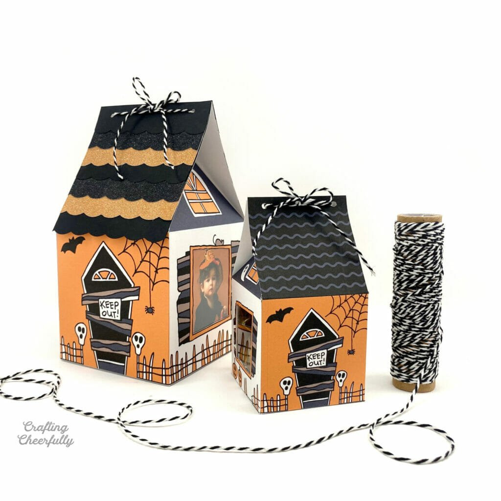 DIY Halloween Haunted House Treat Box - Crafting Cheerfully