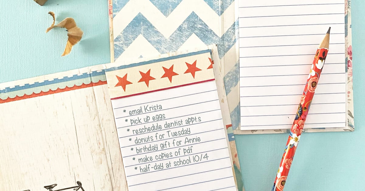 DIY Mini Notepads - Crafting Cheerfully