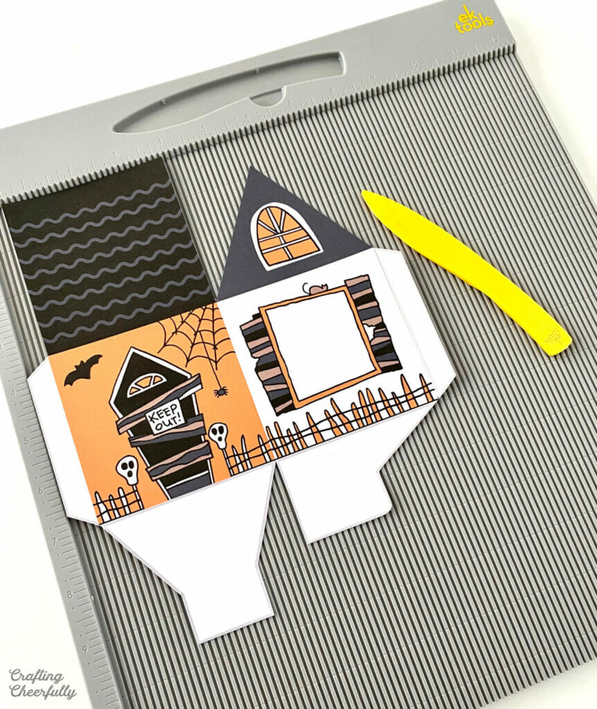 DIY Halloween Haunted House Treat Box - Crafting Cheerfully