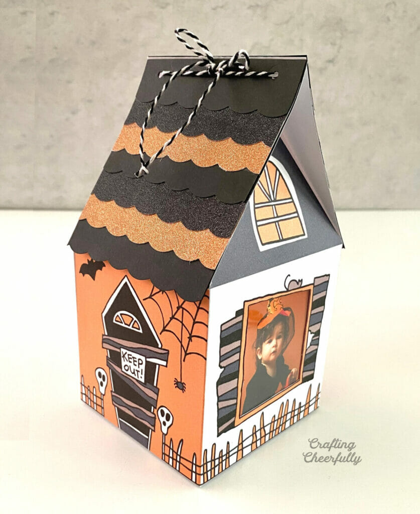 DIY Halloween Haunted House Treat Box - Crafting Cheerfully