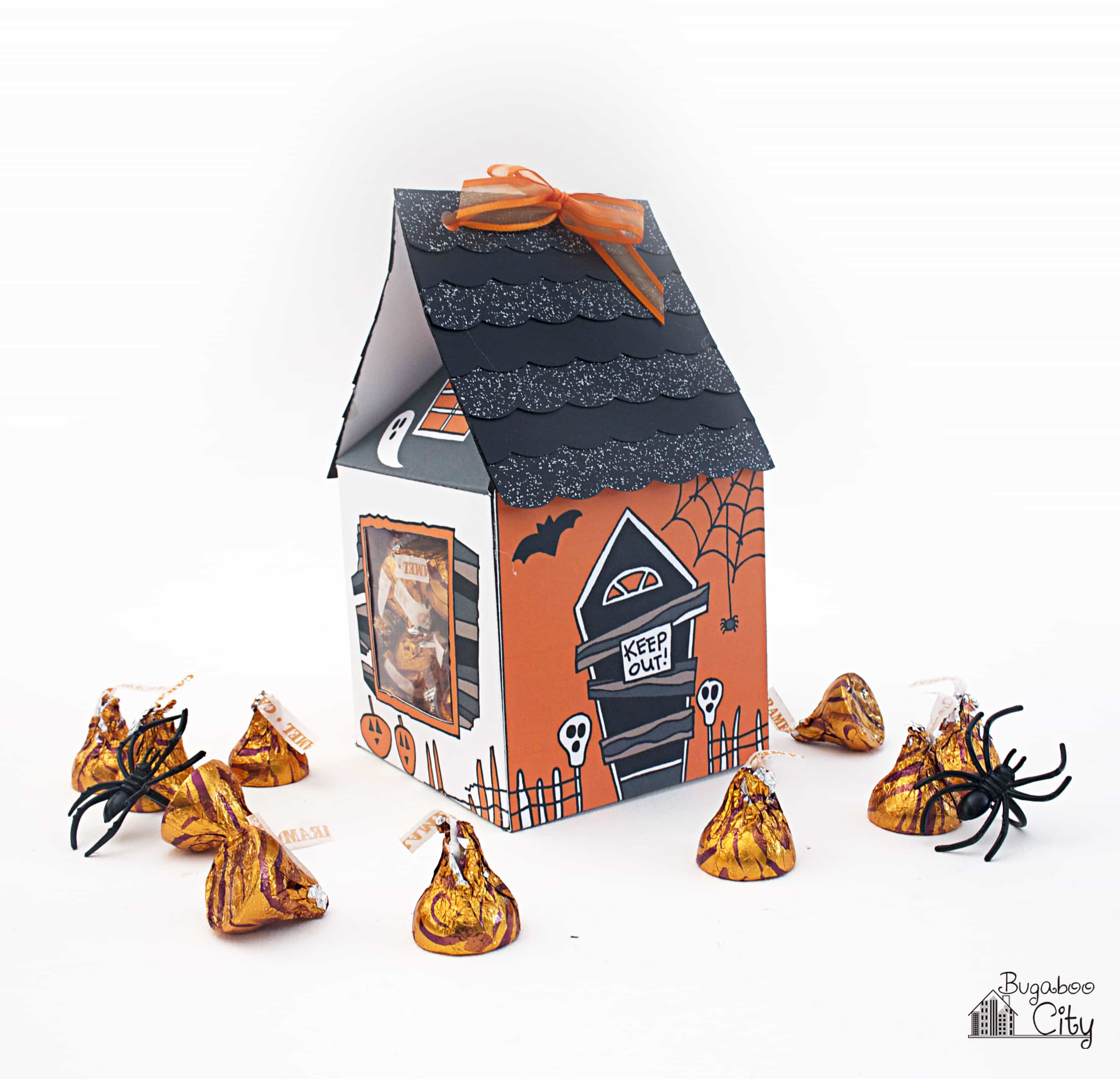 DIY Halloween Haunted House Treat Box - Crafting Cheerfully