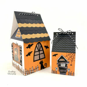DIY Halloween Haunted House Treat Box - Crafting Cheerfully