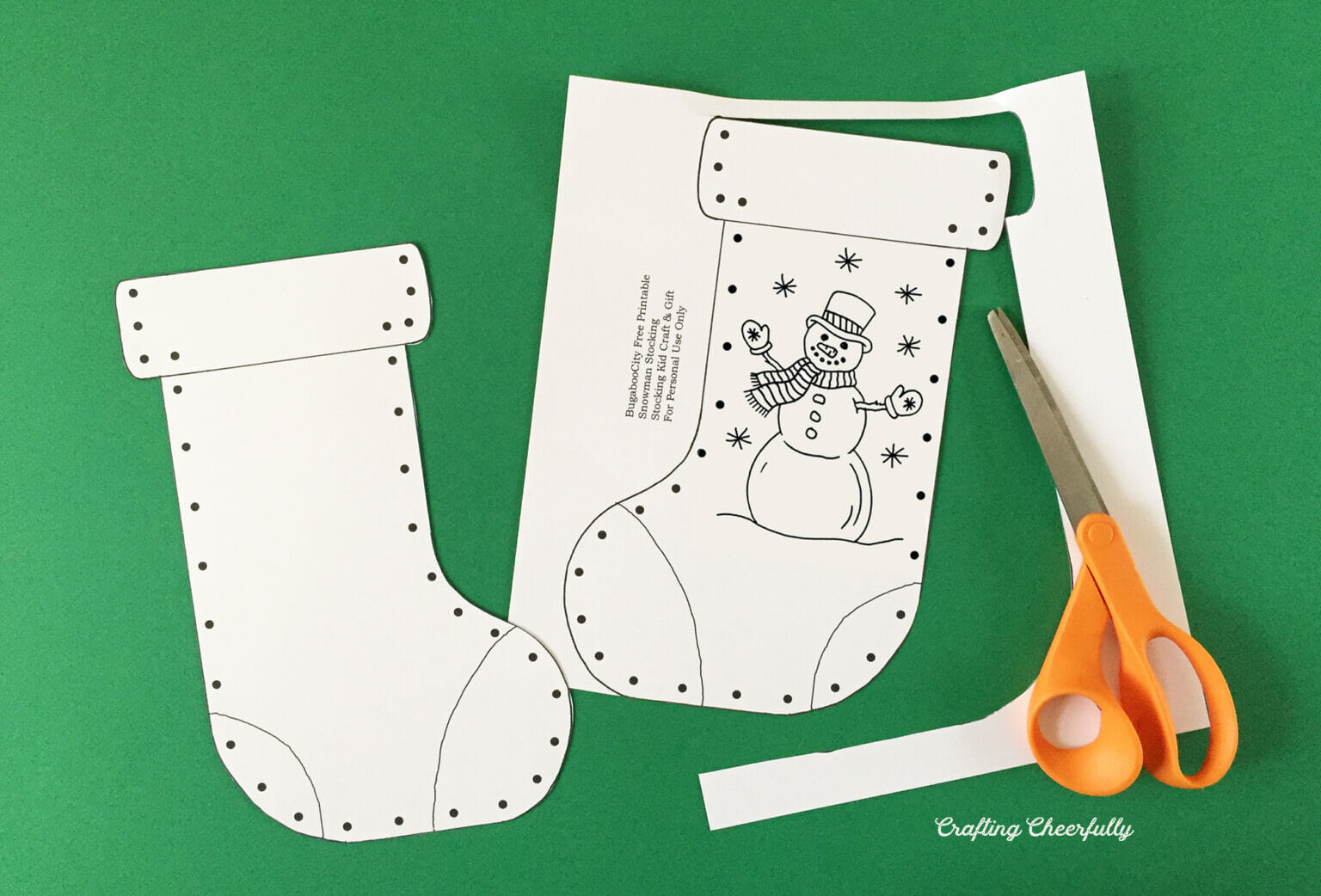 Christmas Stocking Craft for Kids - Crafting Cheerfully