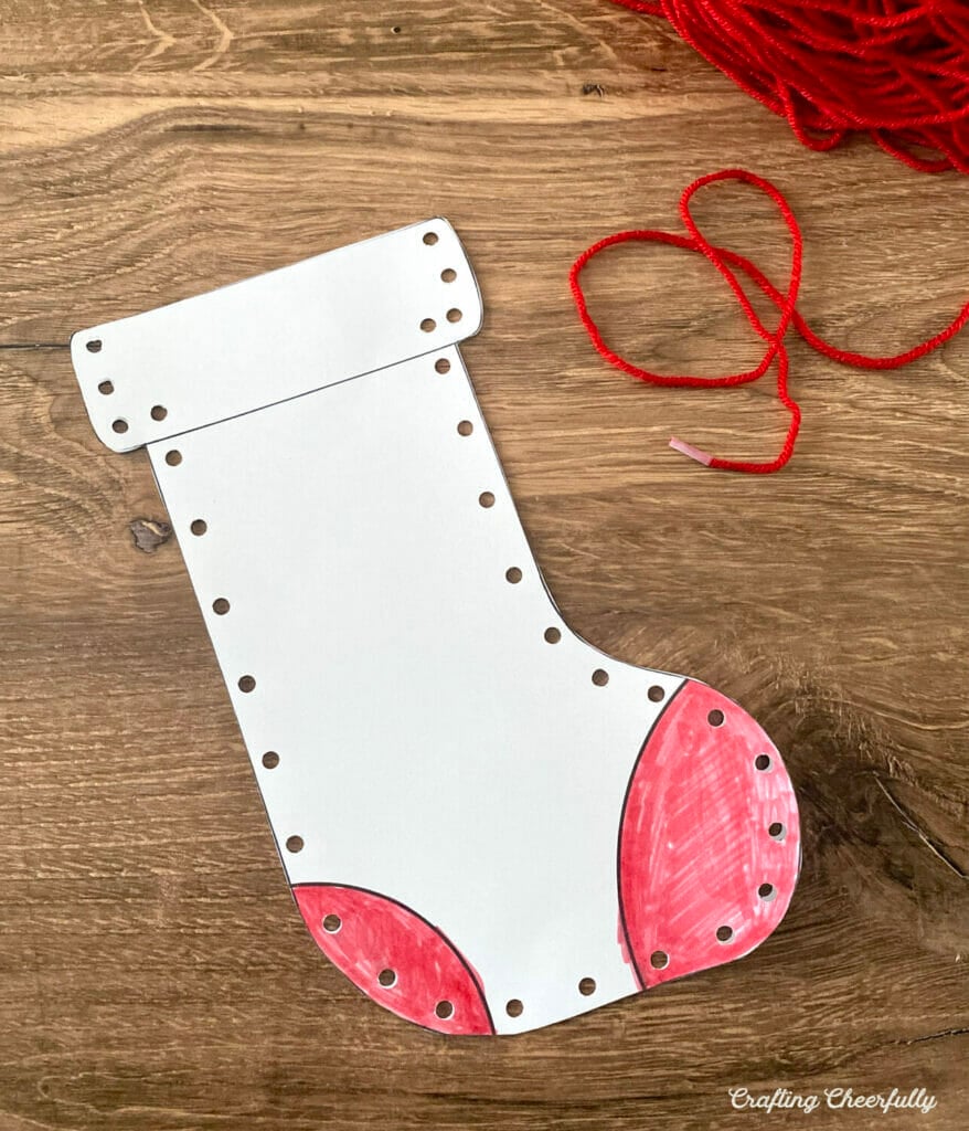 Christmas Stocking Craft for Kids - Crafting Cheerfully