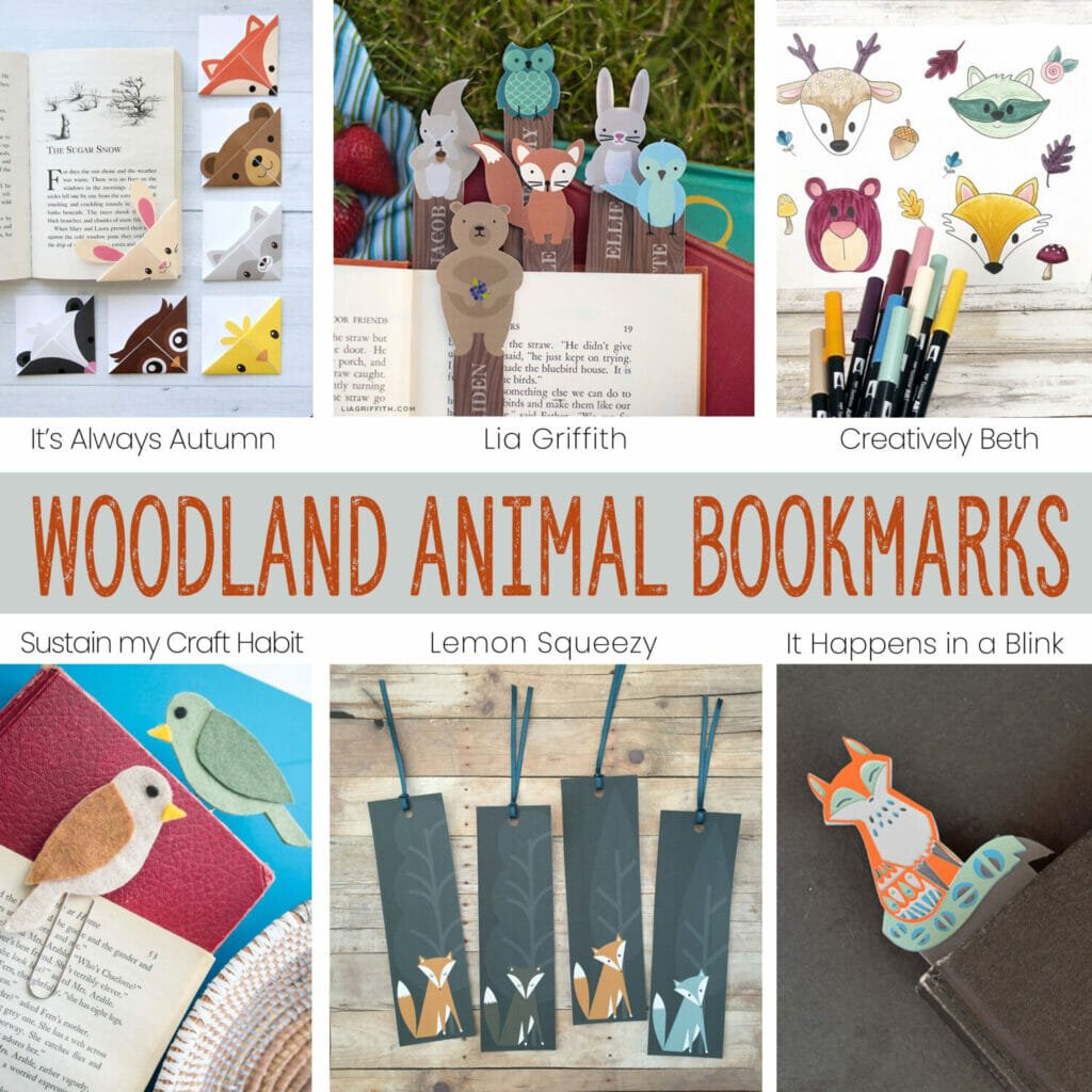 Cute Woodland Animal Bookmarks! - Crafting Cheerfully