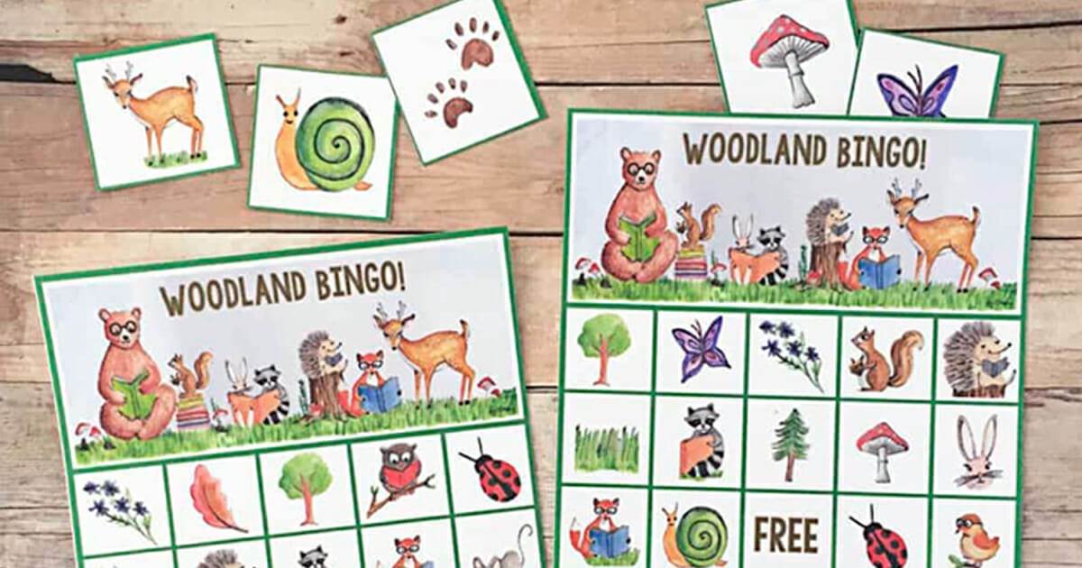 Woodland Bingo - Free Printable Game! - Crafting Cheerfully