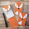 DIY Fox Notepad - Free Pattern and Cut File - Crafting Cheerfully
