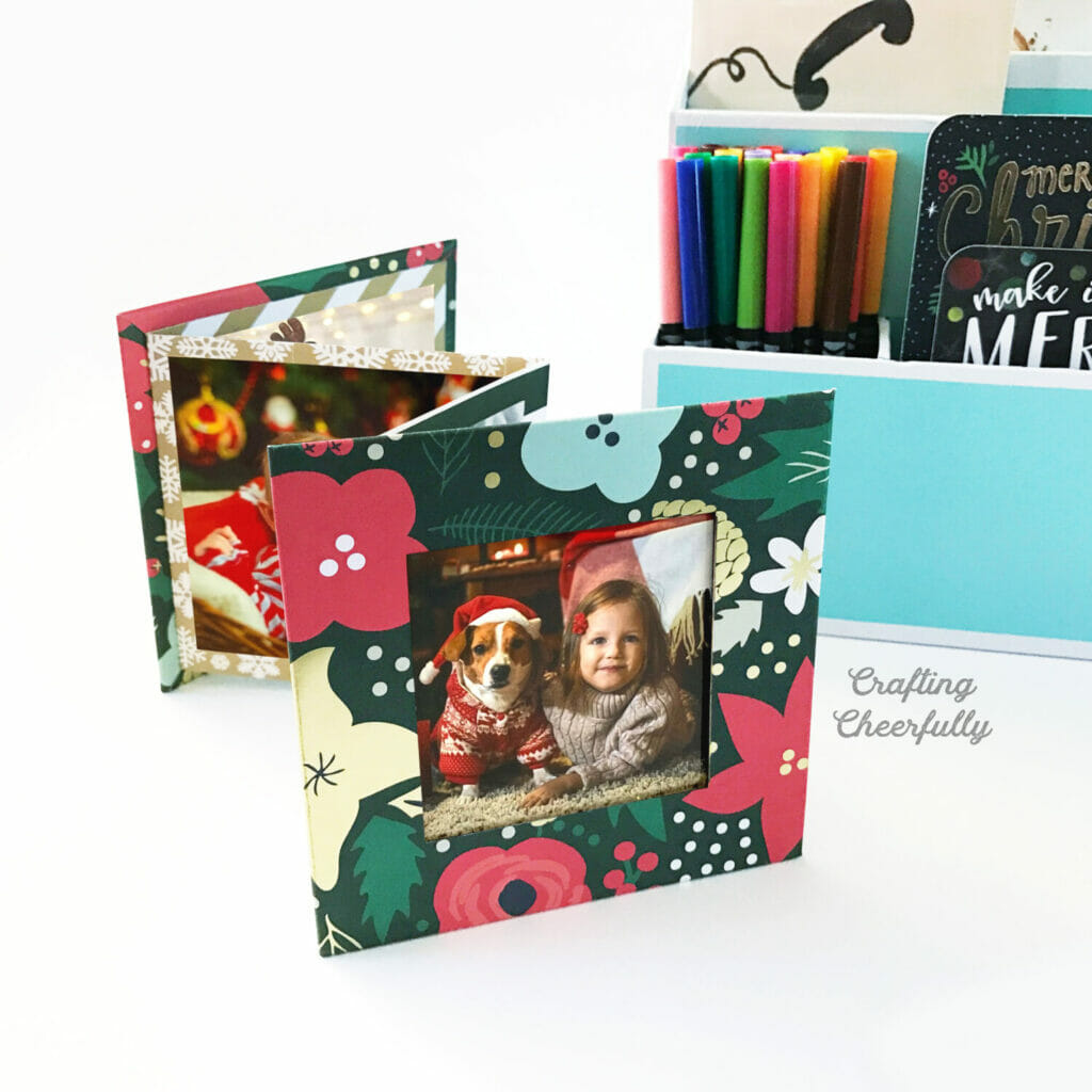 DIY Holiday Accordion Photo Album - Crafting Cheerfully