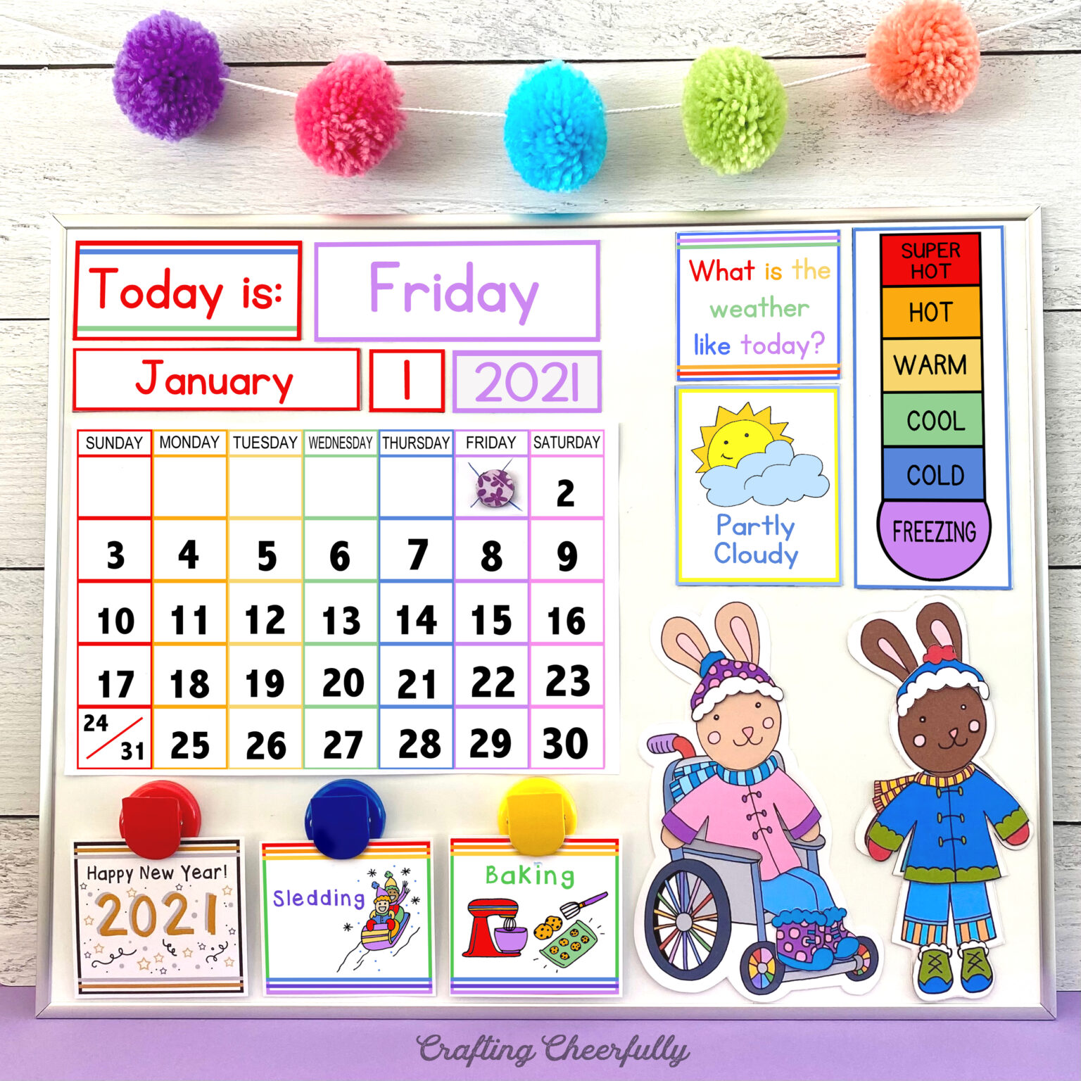 Calendar Ideas for Kids - Crafting Cheerfully