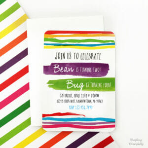 DIY Art Color Birthday Party - Crafting Cheerfully