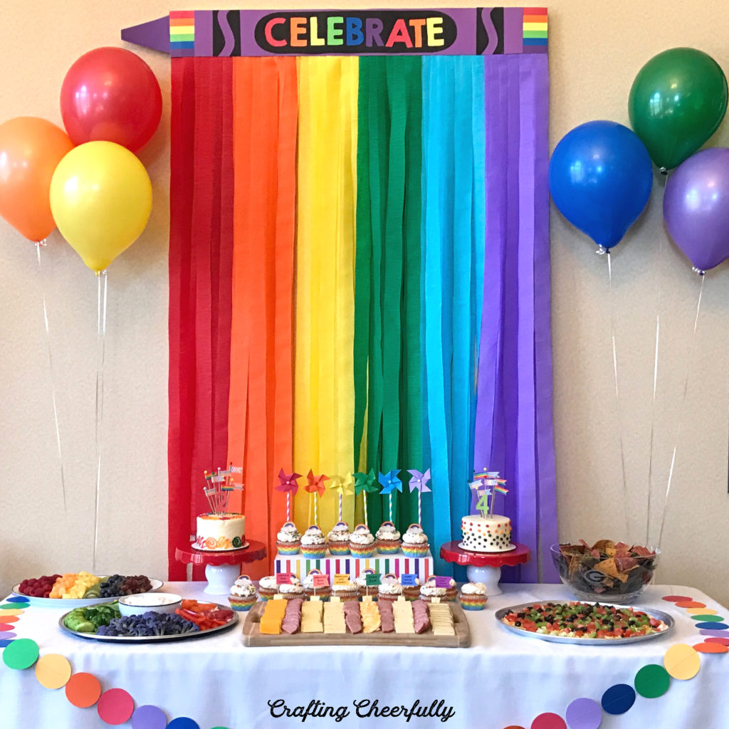 DIY Art Color Birthday Party - Crafting Cheerfully