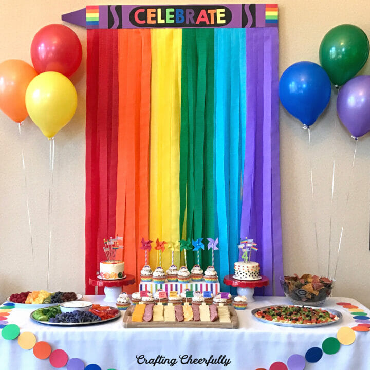 DIY Art Color Birthday Party - Crafting Cheerfully
