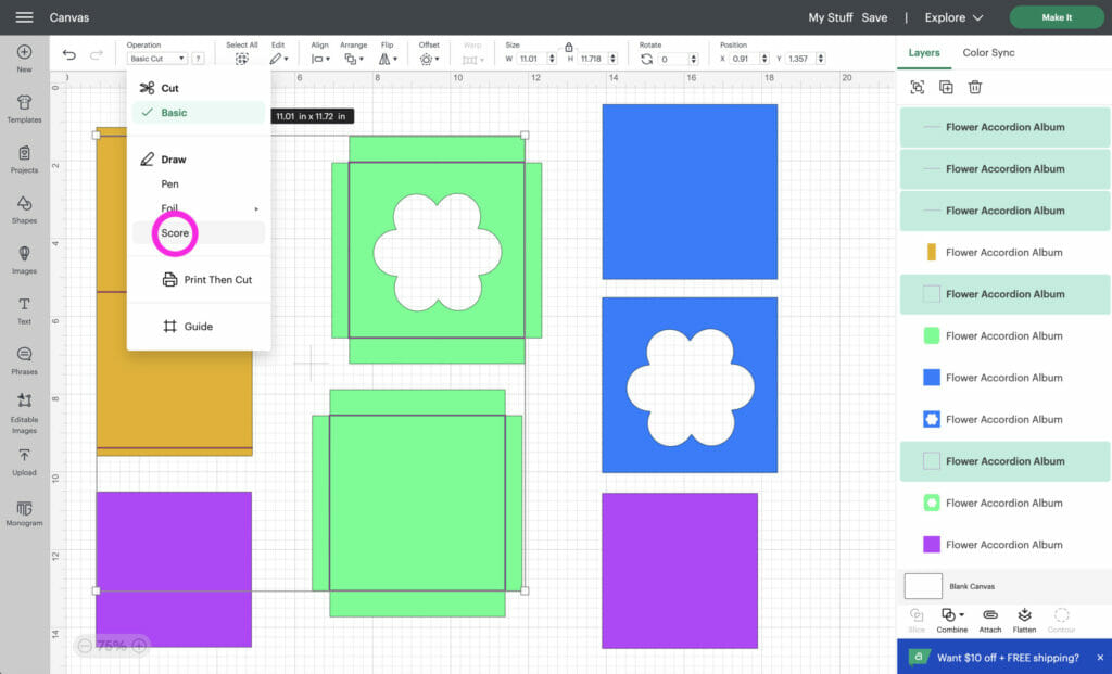 DIY Flower Accordion Photo Album - Crafting Cheerfully