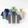 Bowling Shirt Origami Treat Boxes - Crafting Cheerfully