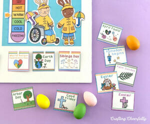 Holiday Calendar Cards for Children's Calendar - Crafting Cheerfully