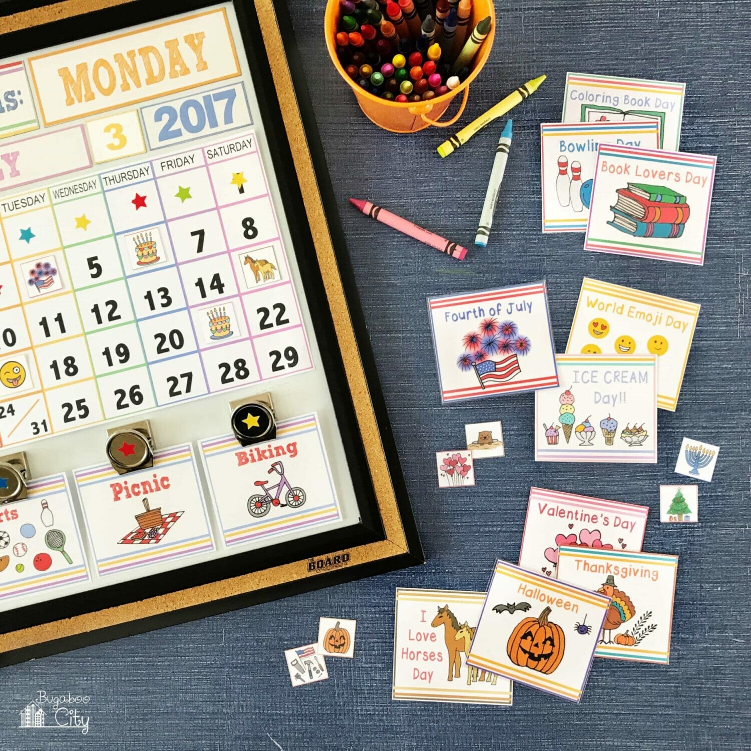 Calendar Ideas for Kids - Crafting Cheerfully