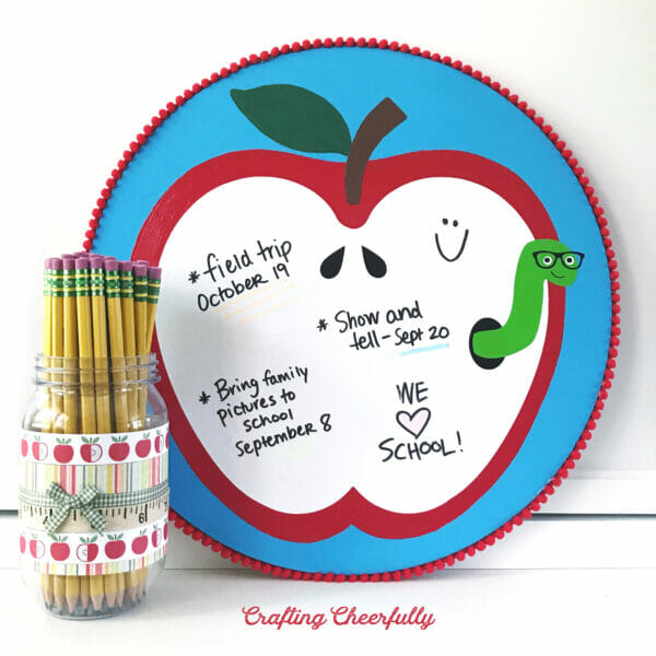 Apple Dry-Erase Board - Crafting Cheerfully