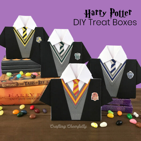 Bowling Shirt Origami Treat Boxes - Crafting Cheerfully