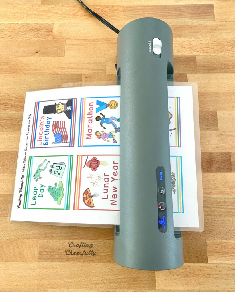 Holiday Calendar Cards for Children's Calendar - Crafting Cheerfully