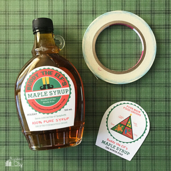 Buddy the Elf Syrup Label - Free Printable - Crafting Cheerfully