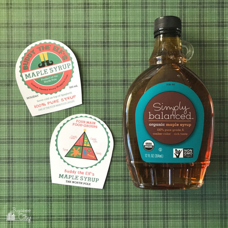 Buddy the Elf Syrup Label - Free Printable - Crafting Cheerfully
