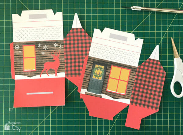 Cozy Cabin Treat Boxes - Printables - Crafting Cheerfully