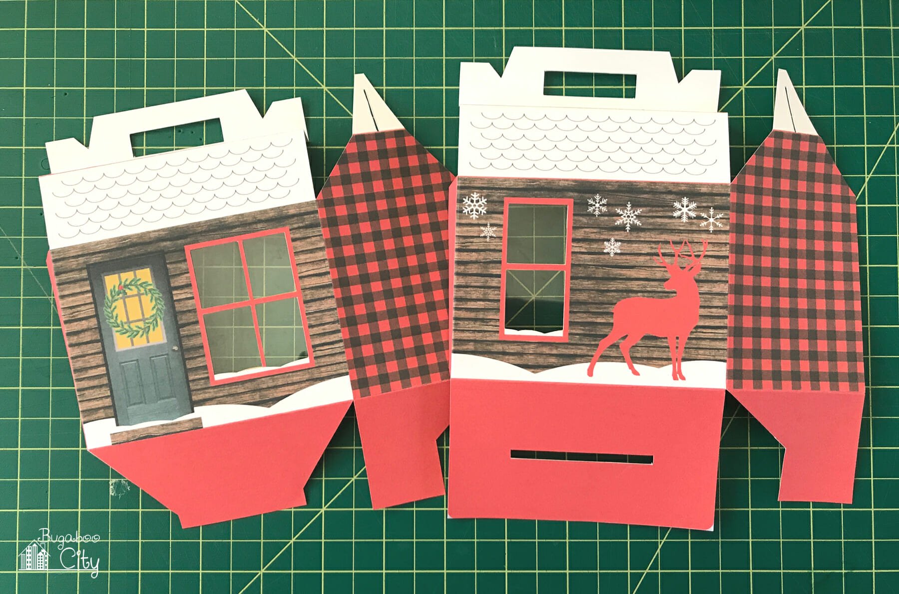 Cozy Cabin Treat Boxes - Printables - Crafting Cheerfully