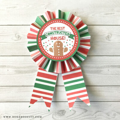 Gingerbread House Award Ribbons - Free Printables - Crafting Cheerfully