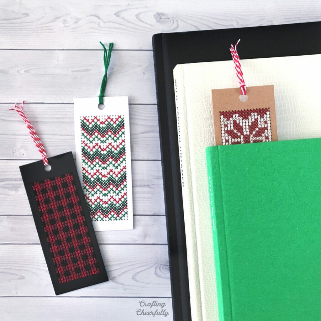 Christmas and Winter Cross-Stitch Bookmarks - Crafting Cheerfully